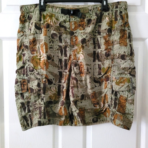 REI | Shorts | Men Size Large Rei Cargo Shorts Belted Mesh Liner Tiki ...